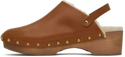 Brown Classic Closed Clogs: sary 1