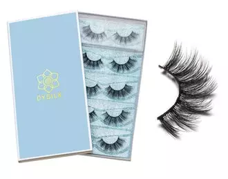 DYSILK Faux Mink eyelashes (5 जोडी)