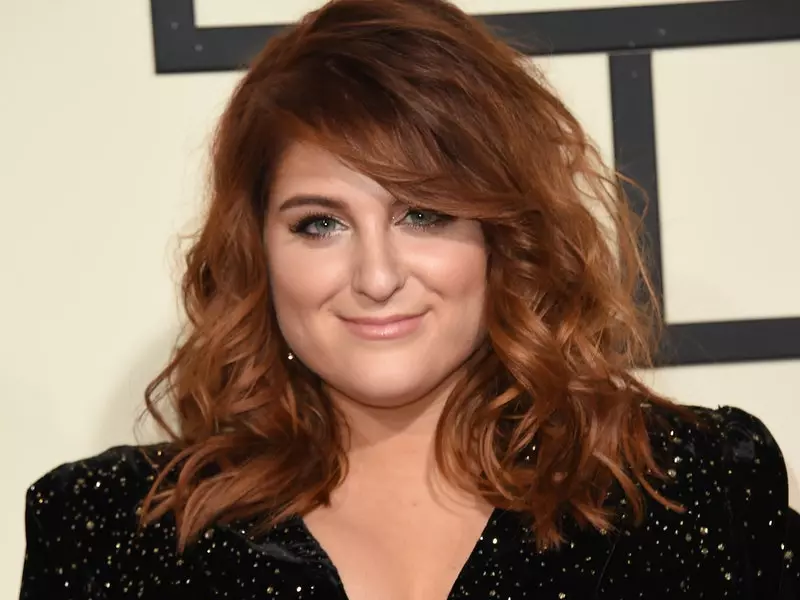 Meghan Trainor's 2016 Grammys Red Carpet Bvudzi Aive Nyeredzi Chaiyo yeEnsemble Yake - PHOTOS 123020_1