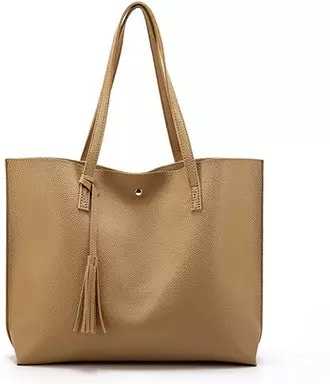 Nodykka Leather Tassel Tote Bag