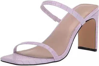 The Drop Women's Avery Square Toe High Heeled Sandal