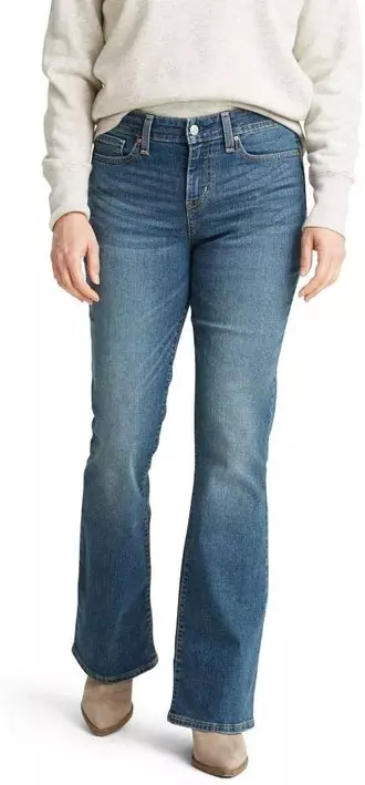 Levi Strauss & Co.-ren sinadura Urrezko Etiketa Emakumeentzako Modern Bootcut Jeans