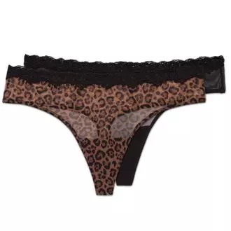 Smart & Sexy Signature Lace Thong Panty (2 Pack)