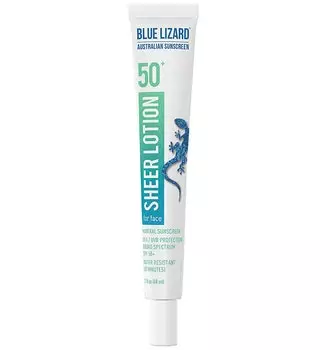 Blua Lacerto Aŭstralia Sunkremo Sheer Lotion Vizaĝo SPF 50