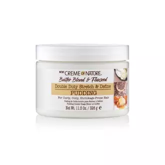 Creme of Nature Butter Blend и ленено семе Double Duty Stretch & Define Pudding