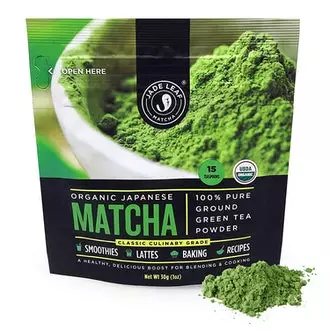 Powdwr Te Gwyrdd Matcha Deilen Jade (1 Oz.)