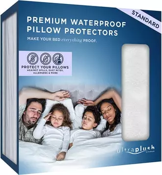 Protectores de almofada impermeables UltraPlush Premium (paquete de 2)