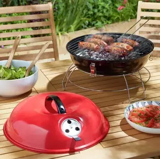 Argos Home Charcoal Portable Round BBQ