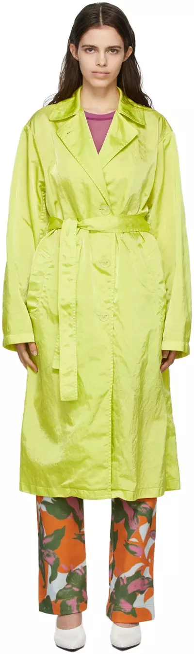 Trench in nylon verde: immagine 1