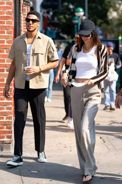 Kendall Jenner na Devin Booker na New York City na Septemba 12, 2021.