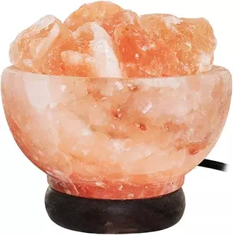 I-Greenco Eyenziwe Ngesandla Yemvelo Ye-Himalayan Fire Bowl Salt Lamp