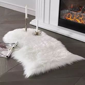 I-SERISSA Soft Faux Fur Area Rug