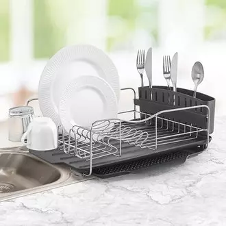 Polder 4-Igice Dish Rack & Tray