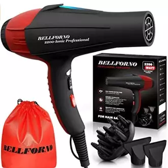 BELLFORNO Professional Ionic Salon Plaub hau tshuab