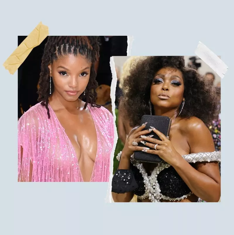 Halle Bailey in Taraji P. Henson sta del glasbene zasedbe filma 'The Color Purple'.