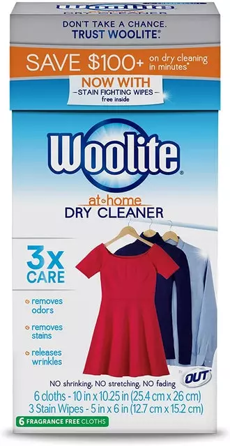 Woolite በቤት ውስጥ ደረቅ ማጽጃ (6 ጨርቆች)