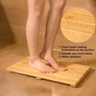 I-GOBAM Bamboo Bath Mat