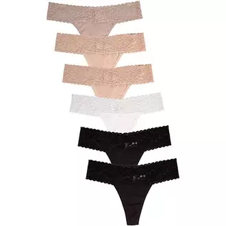 Jo & Bette Thonje Lace Dulani Thong (6-Pack)