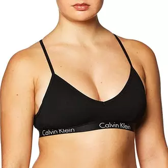 Calvin Klein Motive Cotton Lightly Linted Bralette