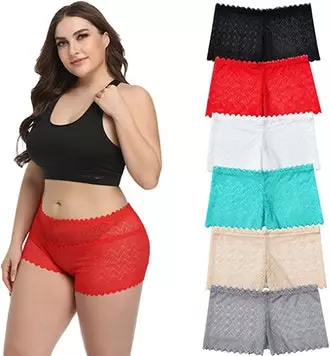 Wemoven Lace Boyshort վարտիք (6 փաթեթ)