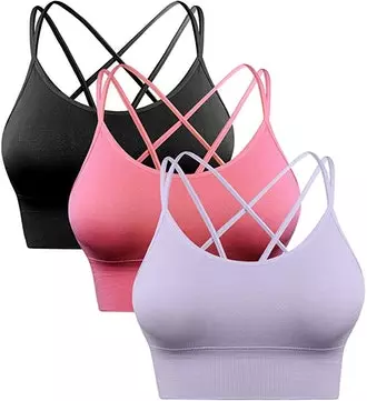 Sykooria Strappy Sports Bra (Pakkett ta' 3)