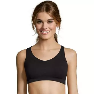 Hanes Seamless Racerback Sports Bra