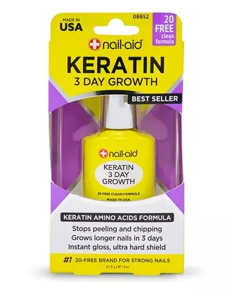 Nail-Aid Keratin 3 Day Growth د نوکانو درملنه او پیاوړي کول