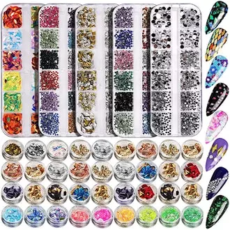 Teenitoree Nails Rhinestones (5-συσκευασία)