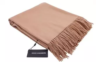 State Cashmere Überwurfdecke aus 100 % reinem Kaschmir