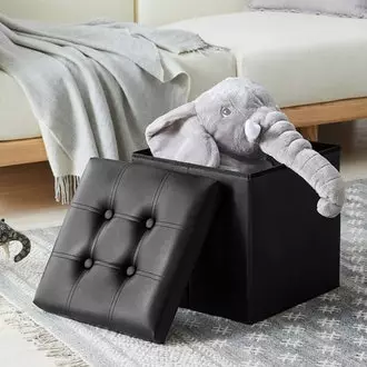 YOUDENOVA Ottoman Footrest Stool dengan Penyimpanan