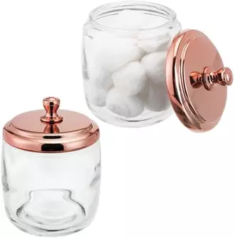 mDesign Glass Apothecary Jar