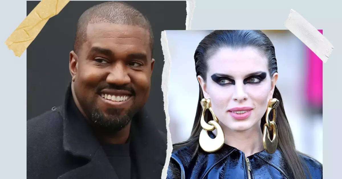 Julia Fox makket it net út as Kanye West noch hat