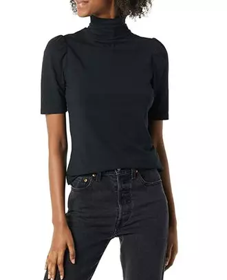 Amazon Essentials Puff Sleeve Turtleneck