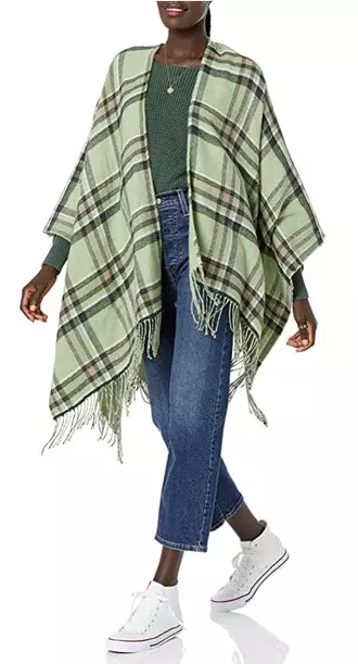 Goodthreads Fringe Ruana Wrap Scarf