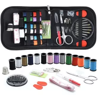 Maroon Portable Mini Sewing Kit