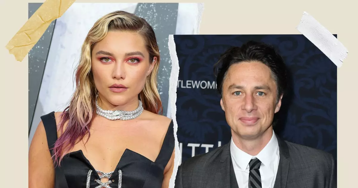 Florence Pugh sabe por que a súa relación con Zach Braff