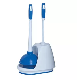 Pak Clean Toilet Brush Lan Plunger Set