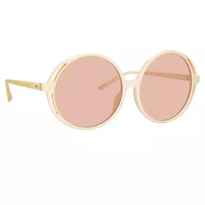 Lunettes de soleil rondes Bianca en blanc