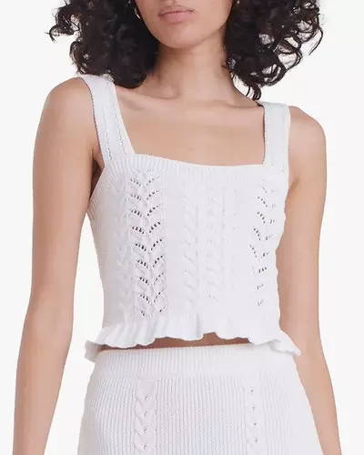 Pointelle Crop Top: hình ảnh 1