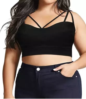 HDE Crop Top Bustier s trakom za špagete