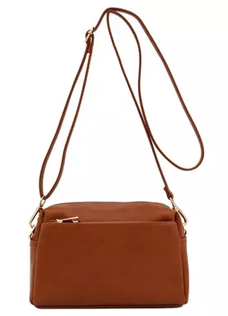 Trīskārša rāvējslēdzēja maza Crossbody soma