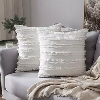 MIULEE Decorative Boho Throw Pillow (Seti ya 2)