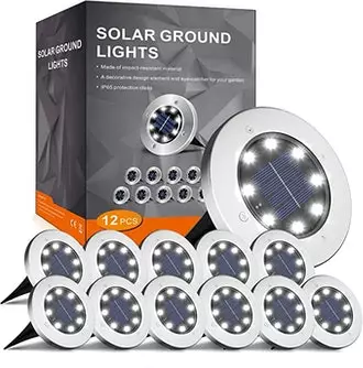 INCX Solar Ground Lights (12-pack)