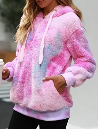 Nirovien Tie-Dye Sherpa-hettegenser