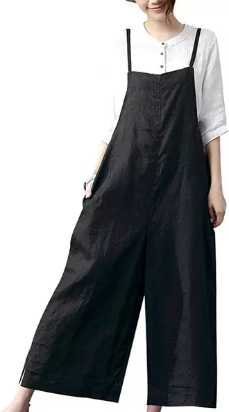 YESNO Loose Bib Pants