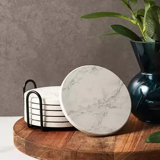 LIFVER Marble Coasters (Saiti na 6)