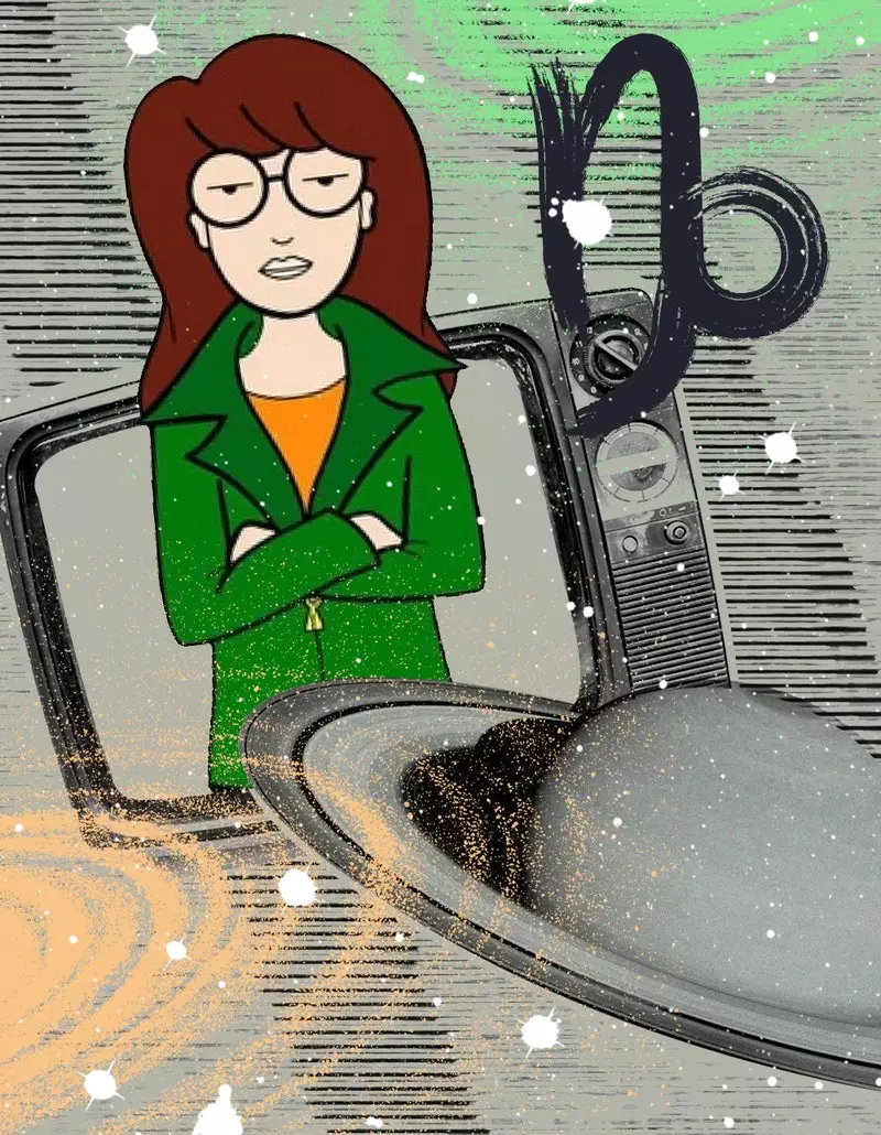 Daria Morgendorffer 90ndate saatest Daria kehastab kaljukitse sodiaagimärki.