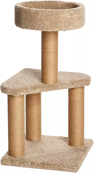 Árbol de actividades de gatos de Amazon Basics