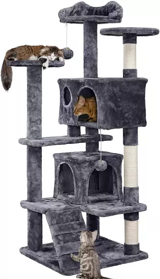 Árbol para gatos YAHEETECH de 54,5 pulgadas