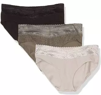 Warner's Blissful Benefits Totton Stretch Lace Hipster Panties Multipack